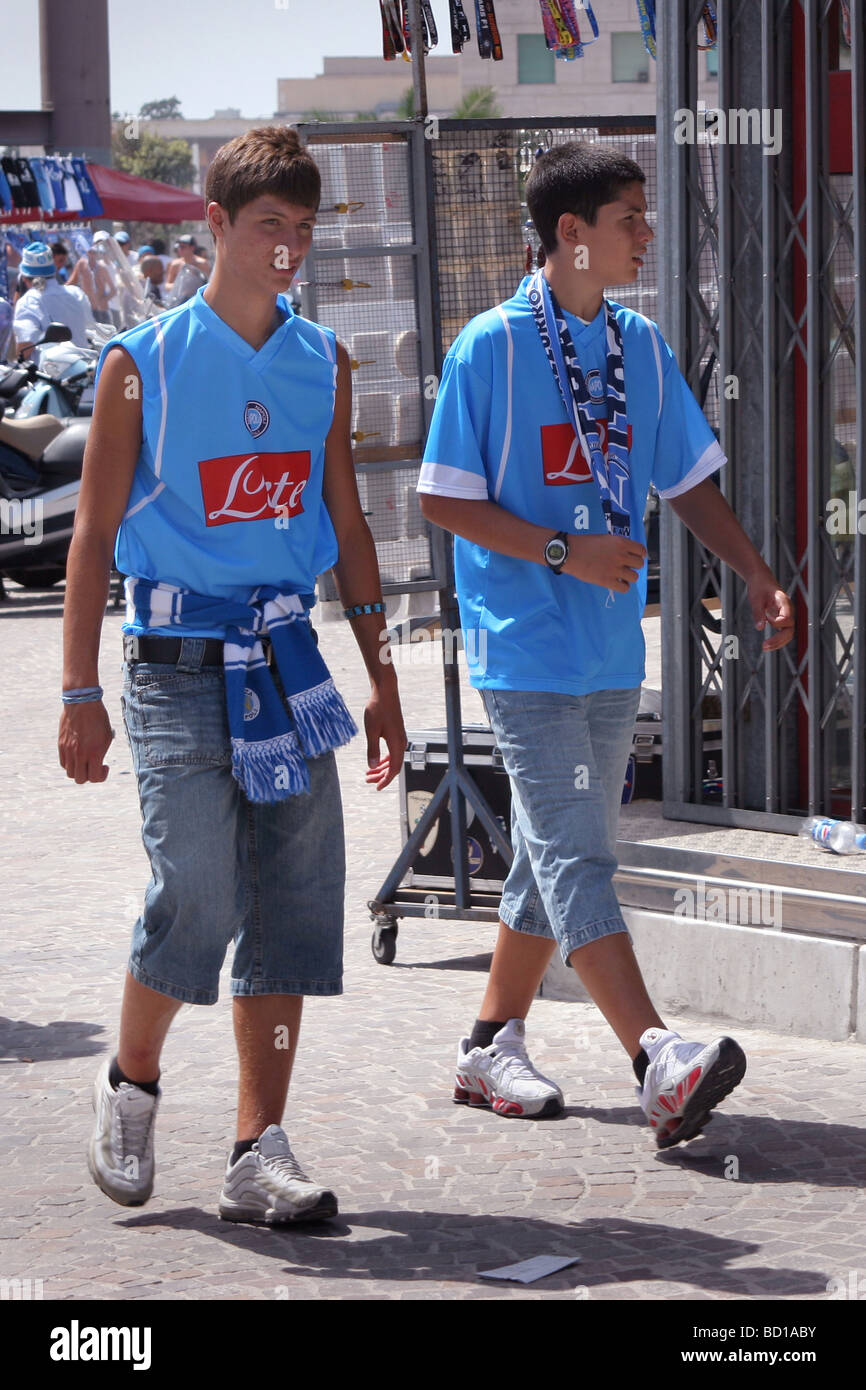 Napoli Football Club Fan Supporter at the Stadium Stock Photo - Alamy