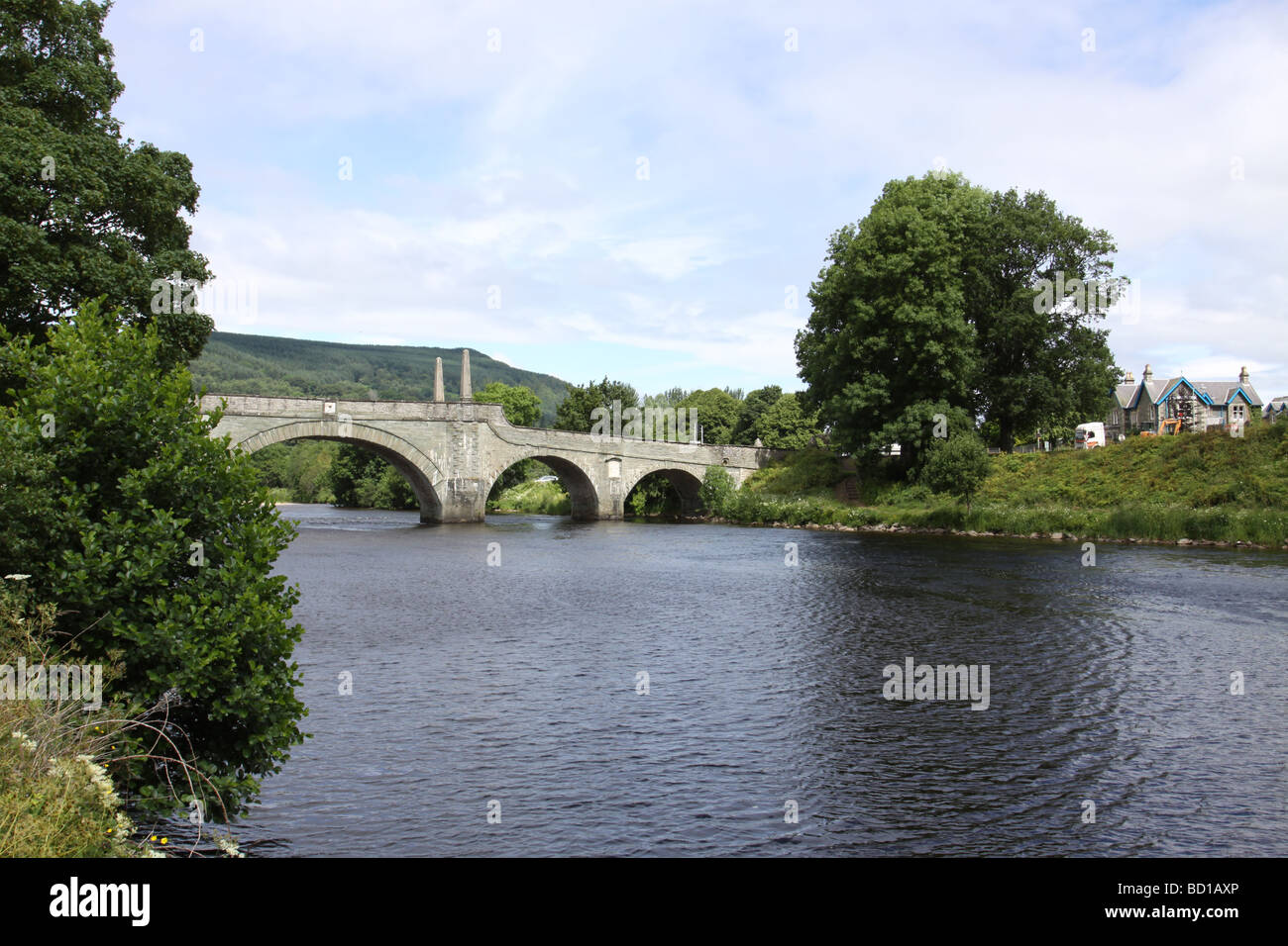 General Wade's bridge across River Tay Aberfeldy Perthshire Scotland ...