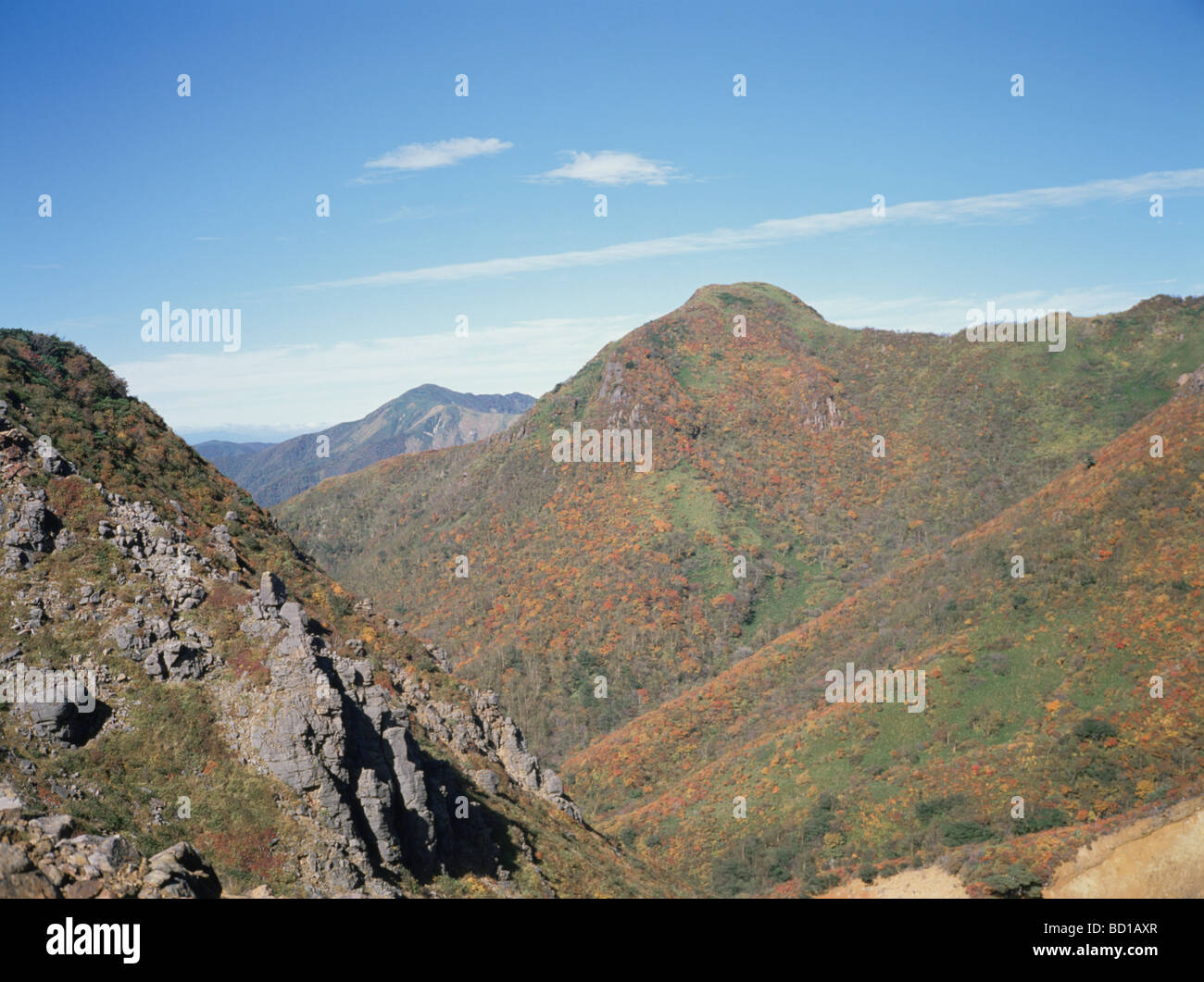 Mt. Nasudake in autumn, Nasu Town, Tochigi Prefecture, Japan Stock ...