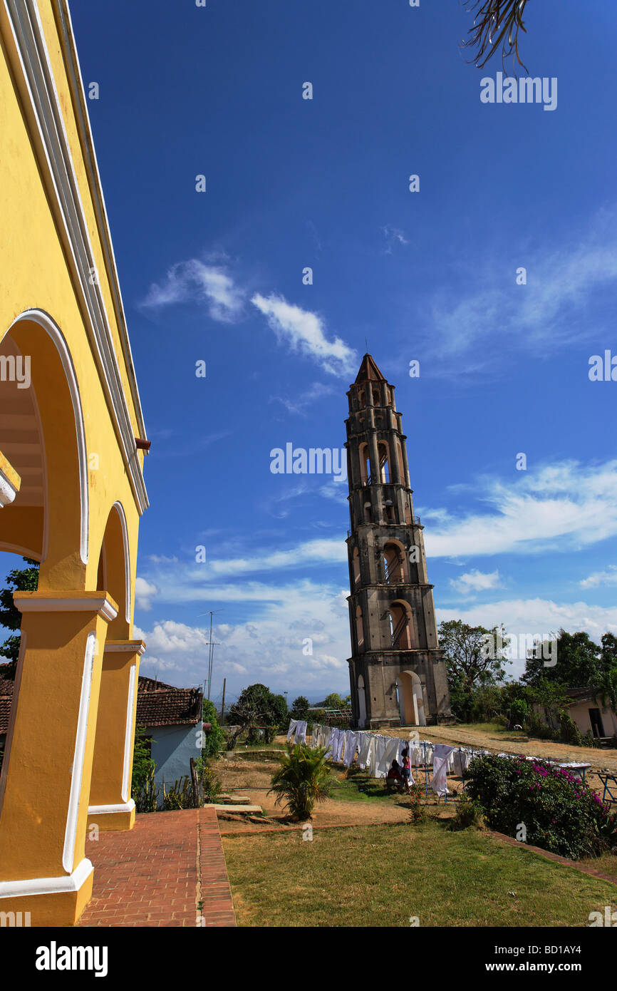 The tower at Manaca Iznaga estate Valle de los Ingenios Trinidad Sancti ...