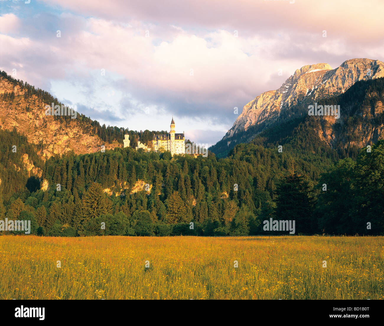 Low angle view neuschwanstein castle hi-res stock photography and ...