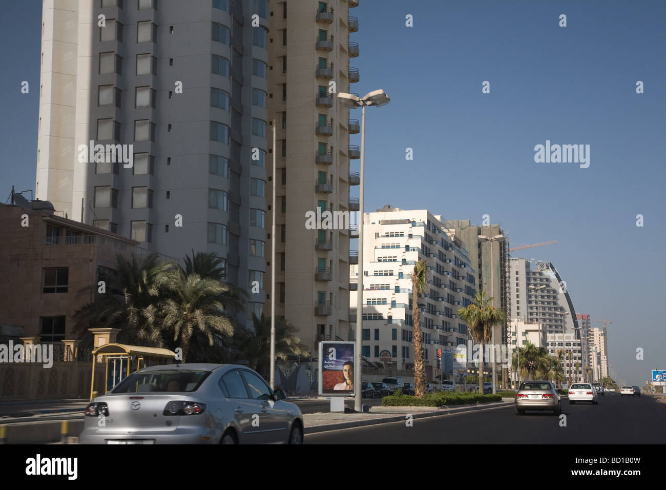 Kuwait City Skyline modern buildings streetscene Stock Photo - Alamy