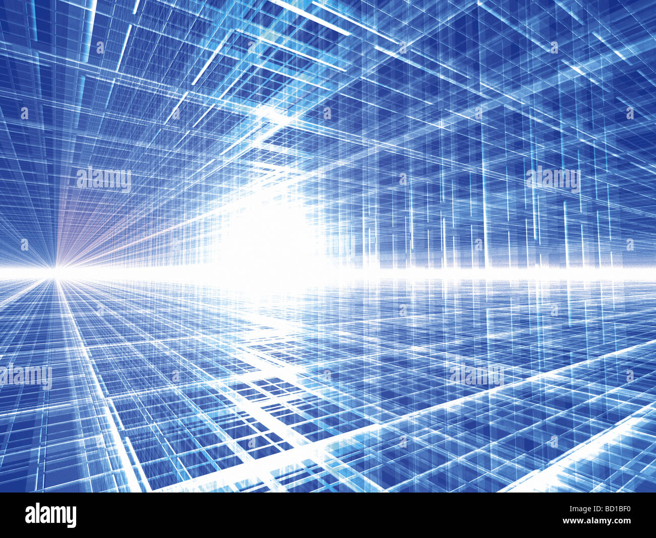 Light beams computer graphic Stock Photo - Alamy