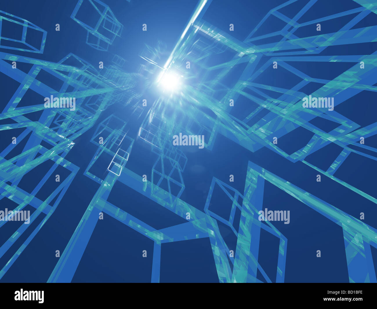 Light beam computer graphic Stock Photo - Alamy
