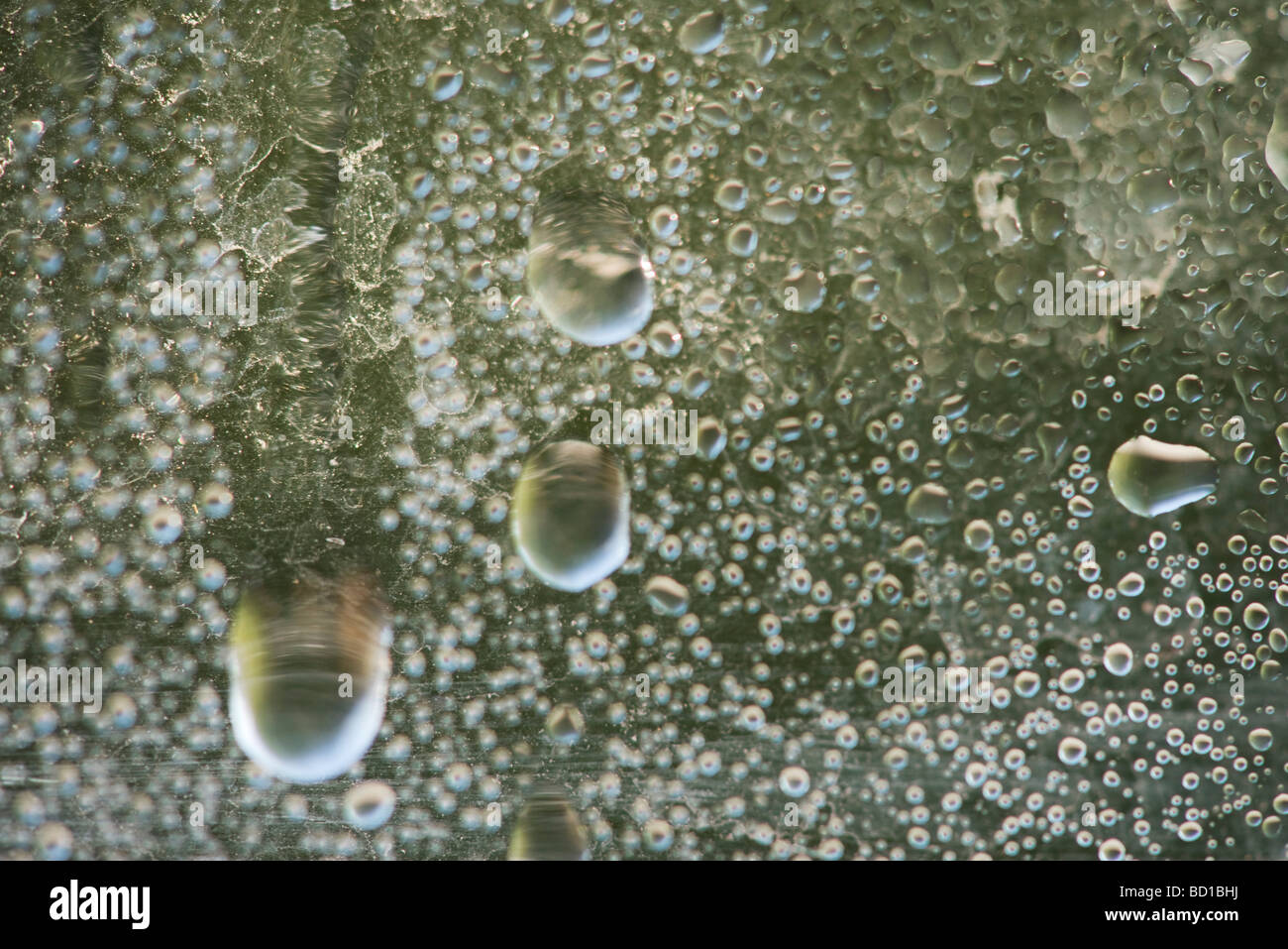 Bubbly water surface, extreme close-up Stock Photo - Alamy