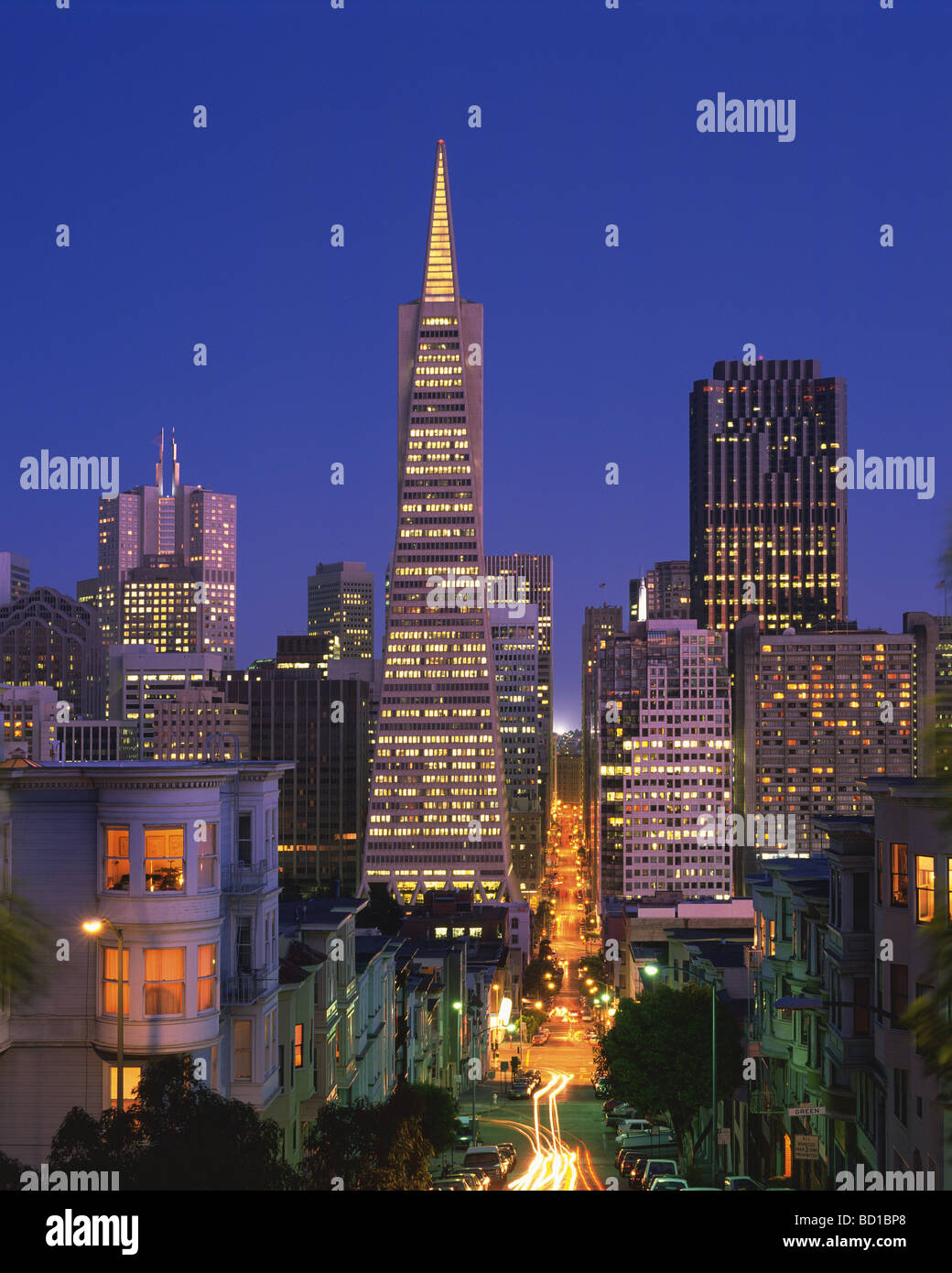 Night View of San Francisco City Stock Photo - Alamy