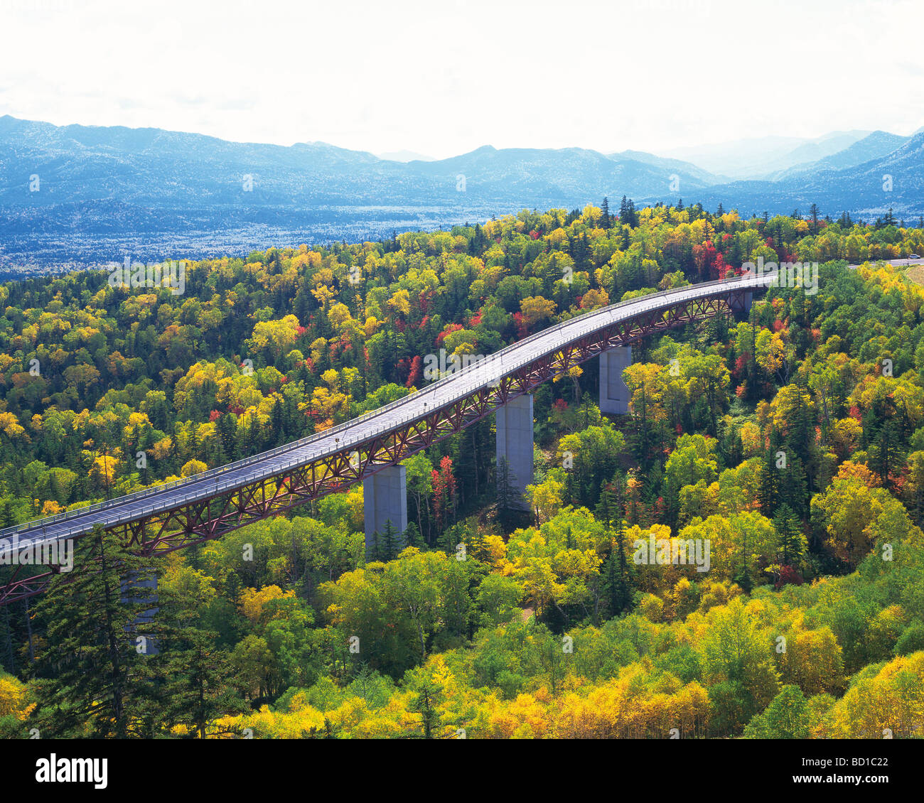Matsumi bridge Hokkaido Prefecture Japan Stock Photo - Alamy