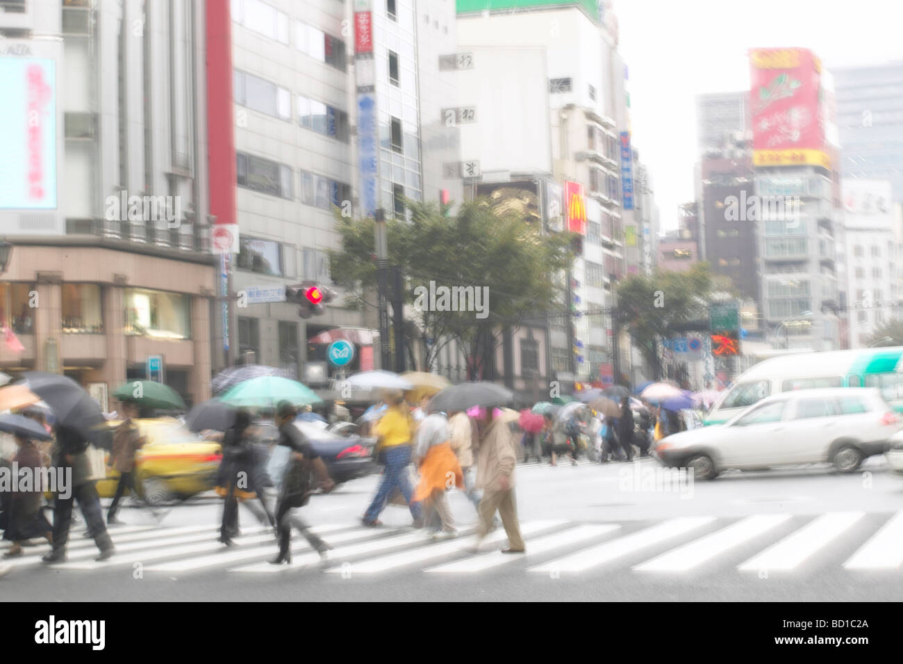 Raining Cross Over Point Stock Photo - Alamy