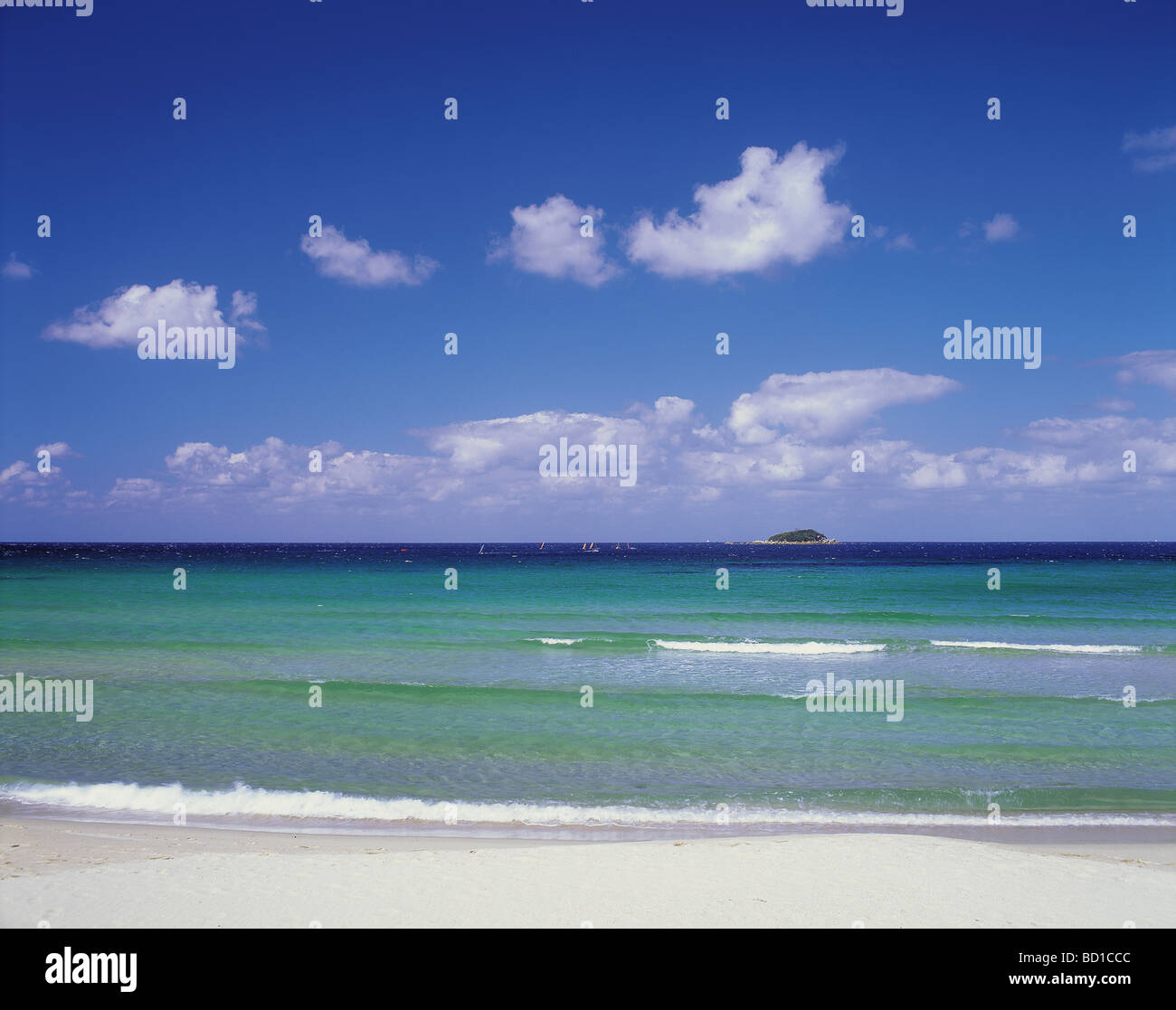 Beach and sky Yamaguchi Prefecture Honshu Japan Stock Photo - Alamy