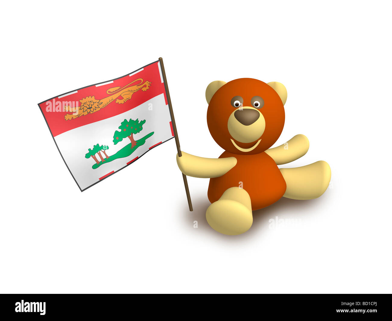 Prince Edward Island flag Stock Photo - Alamy