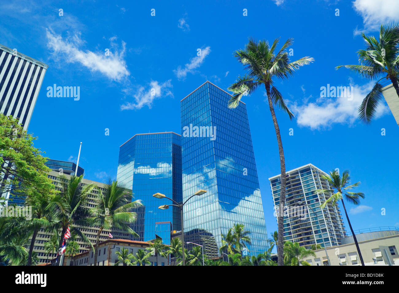 Cityscape in Honolulu Hawaii USA Stock Photo - Alamy