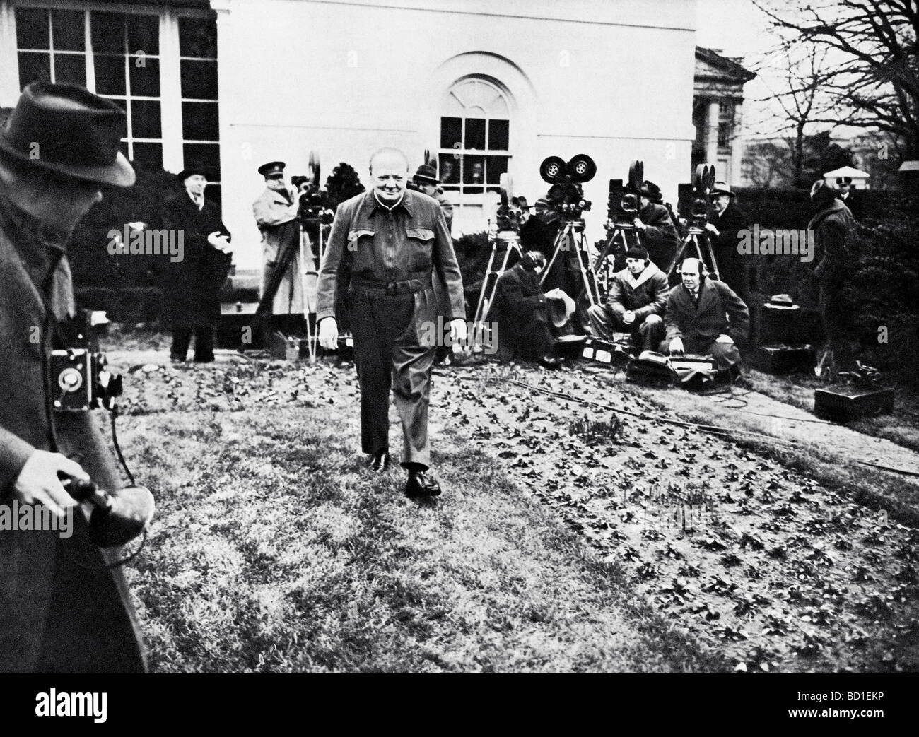 Churchill roosevelt 1941 white house hi-res stock photography and ...