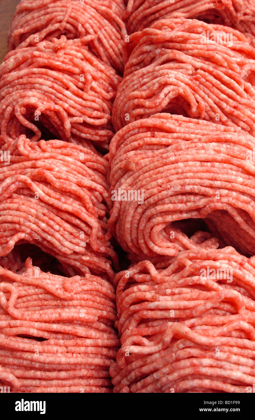 Ground minced meat close up Stock Photo - Alamy