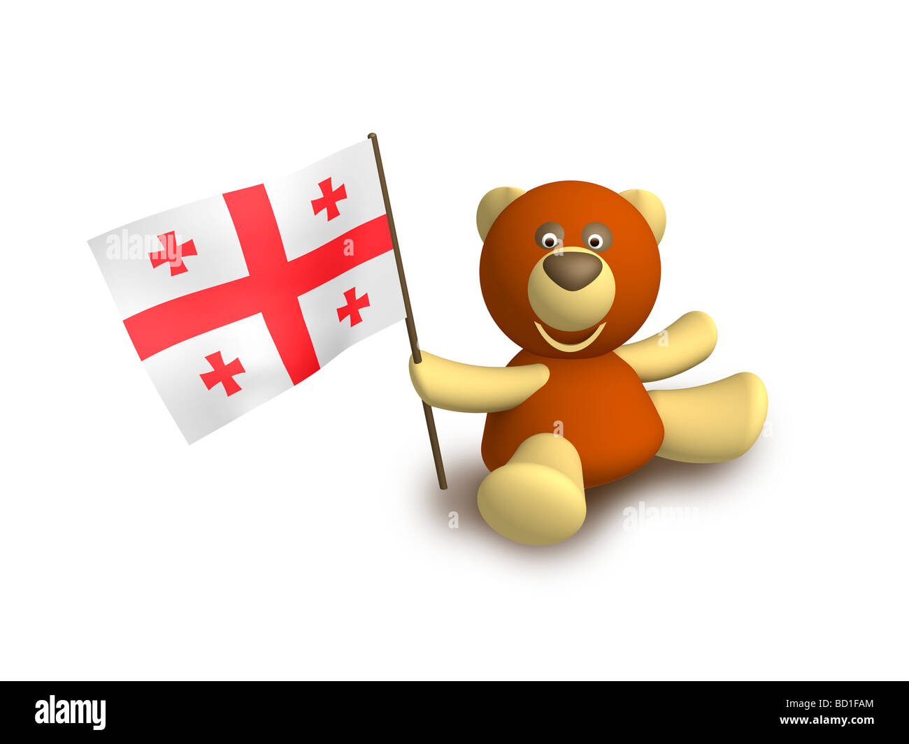 Georgia flag hi-res stock photography and images - Alamy