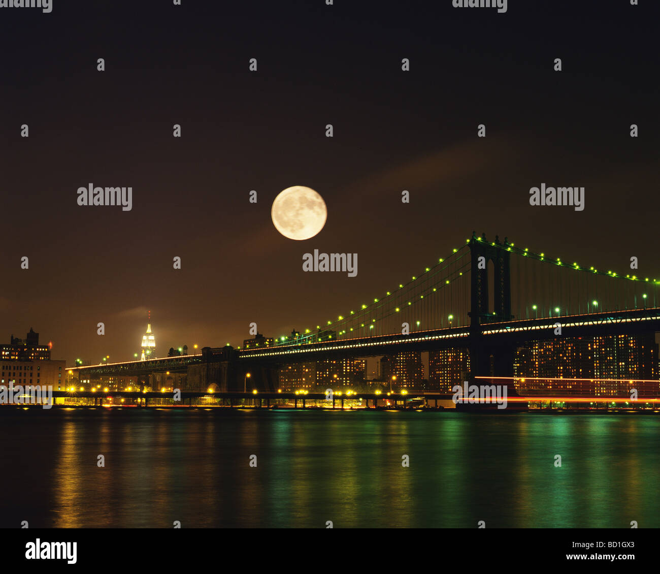 Moon and bridge hi-res stock photography and images - Alamy
