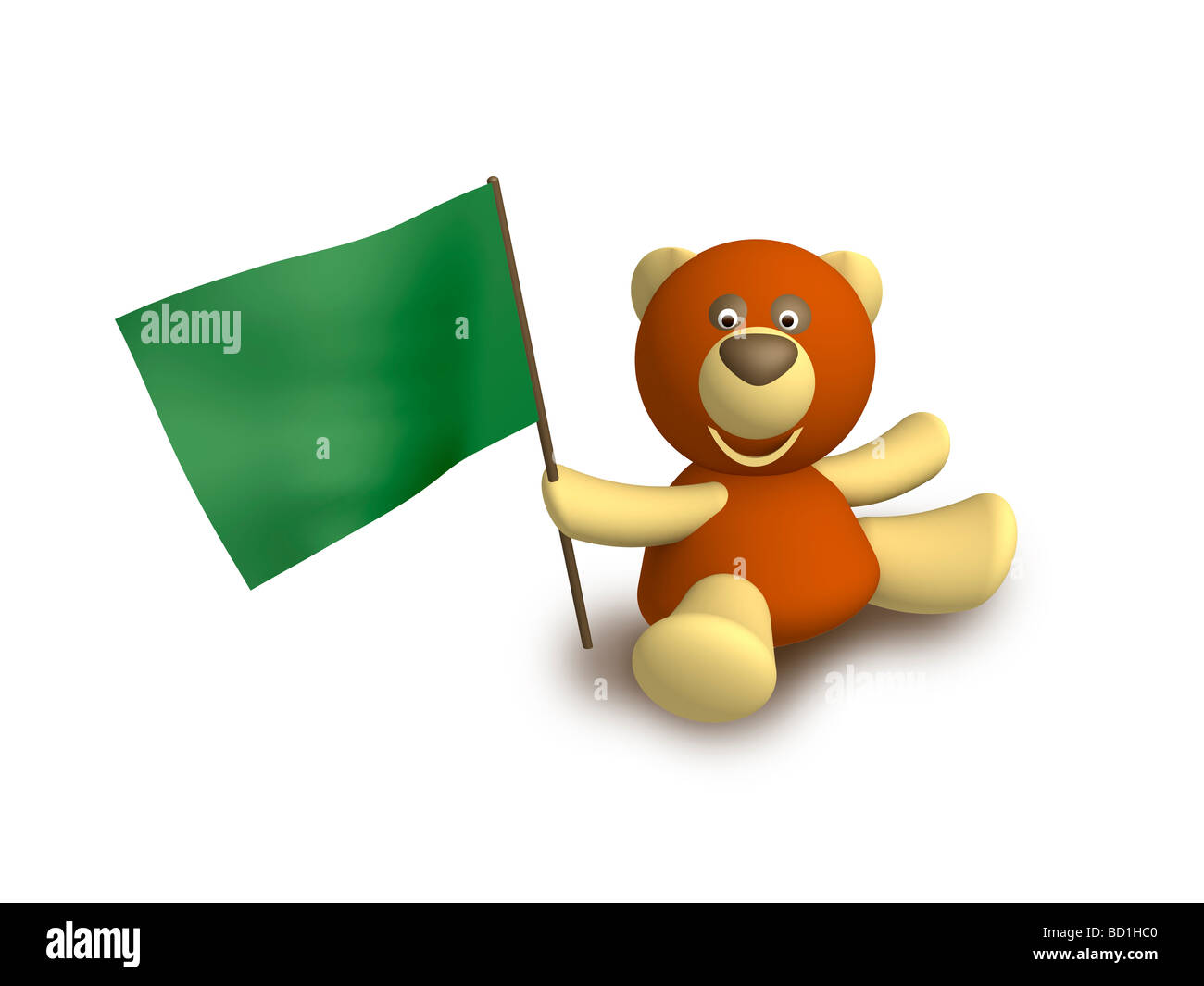 Green flag - F1 Grand Prix Stock Photo - Alamy