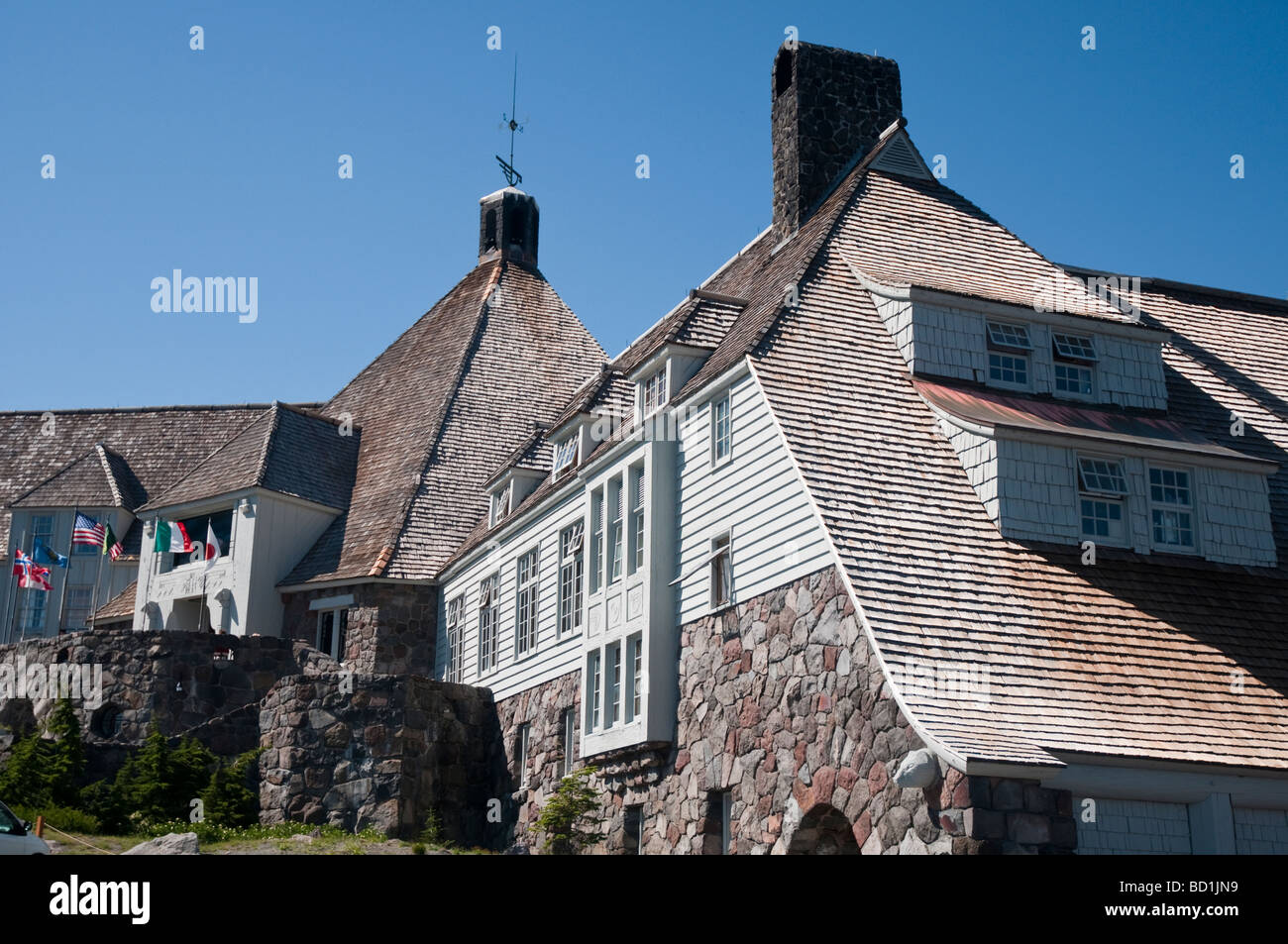 Timberline Lodge on Mount Hood Oregon USA Stock Photo - Alamy