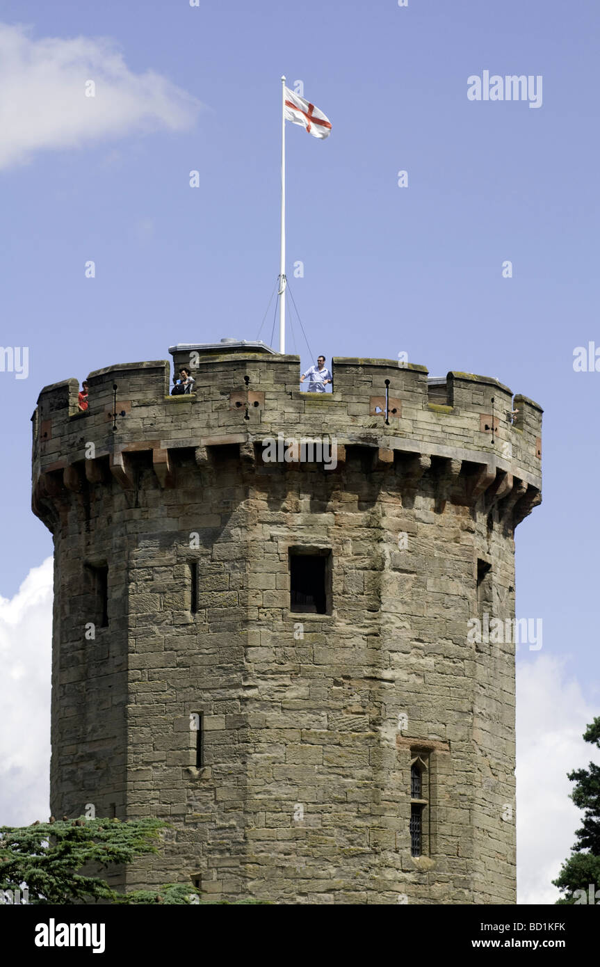 Guy's Tower at Medieval Warwick Castle, Warwickshire, England, UK Stock ...