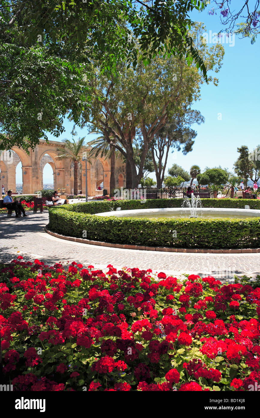 Upper Barrakka Gardens, Valletta, Malta Stock Photo - Alamy