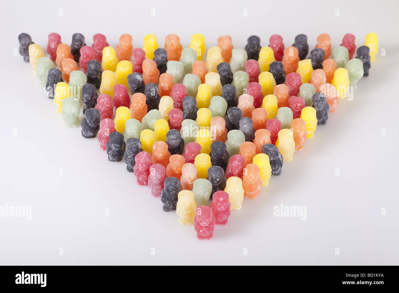 Groups of multi-coloured jelly baby sweets Stock Photo - Alamy