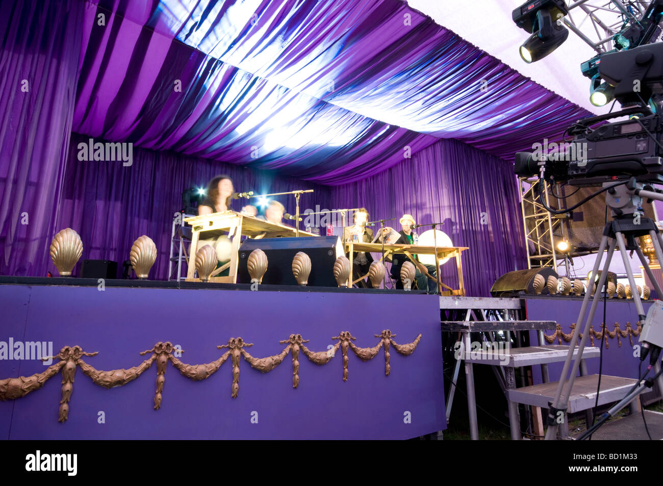 Performers On Stage Comedy tent, Latitude Music Festival, UK Stock ...
