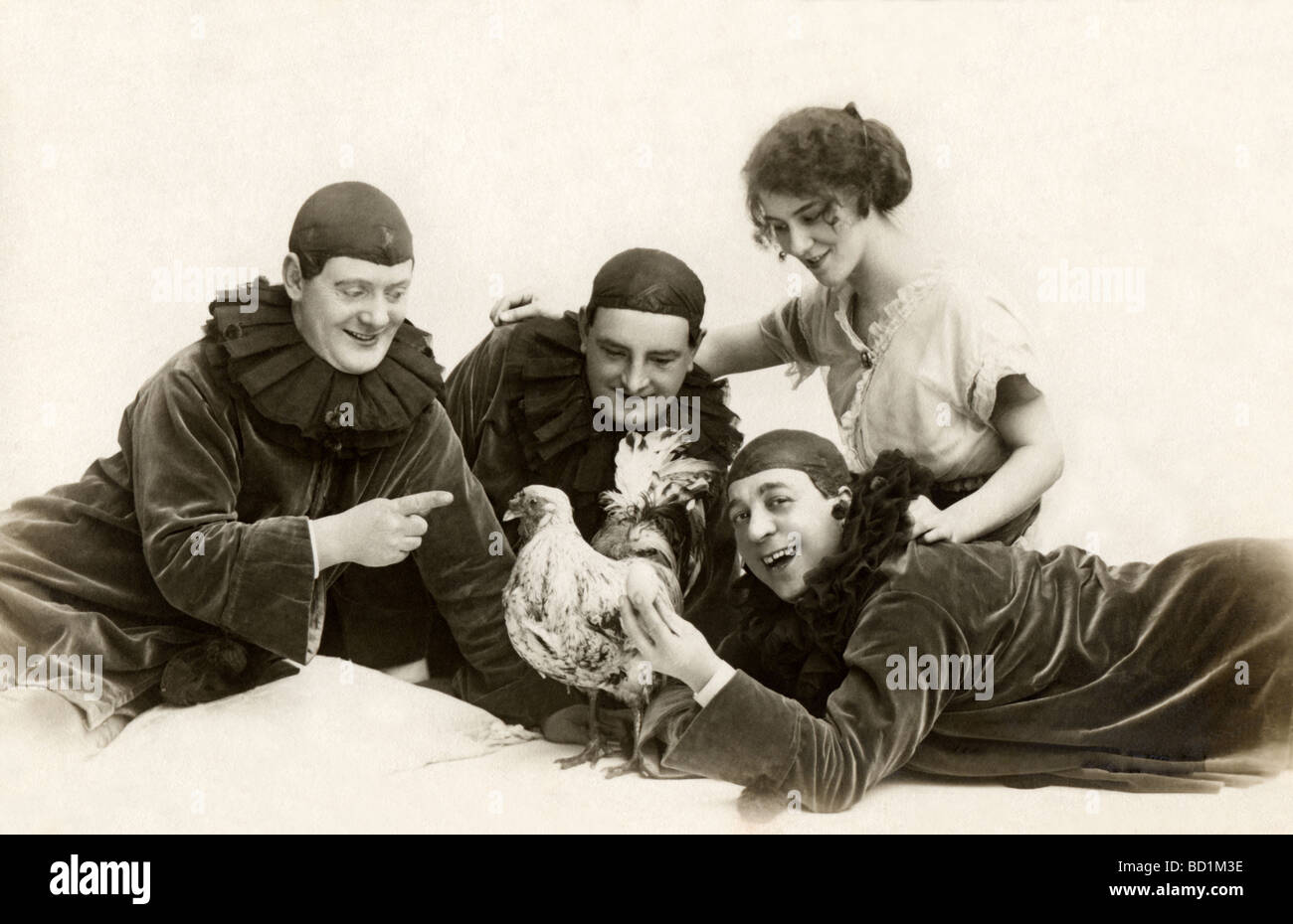 Old woman clown costume hi-res stock photography and images - Alamy