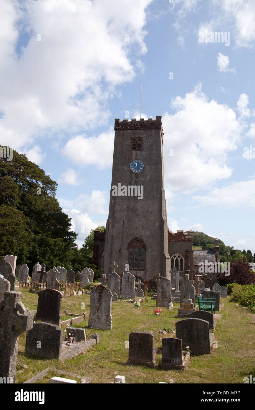 St Marys church Stoke Gabriel Devon England Stock Photo - Alamy