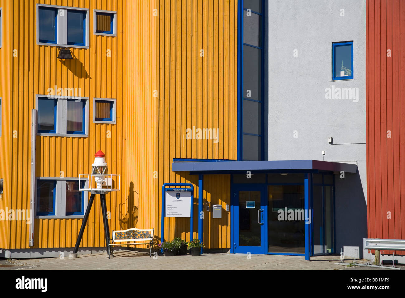 Coastguard Station Honningsvag Port Mageroya Island Finnmark Region ...