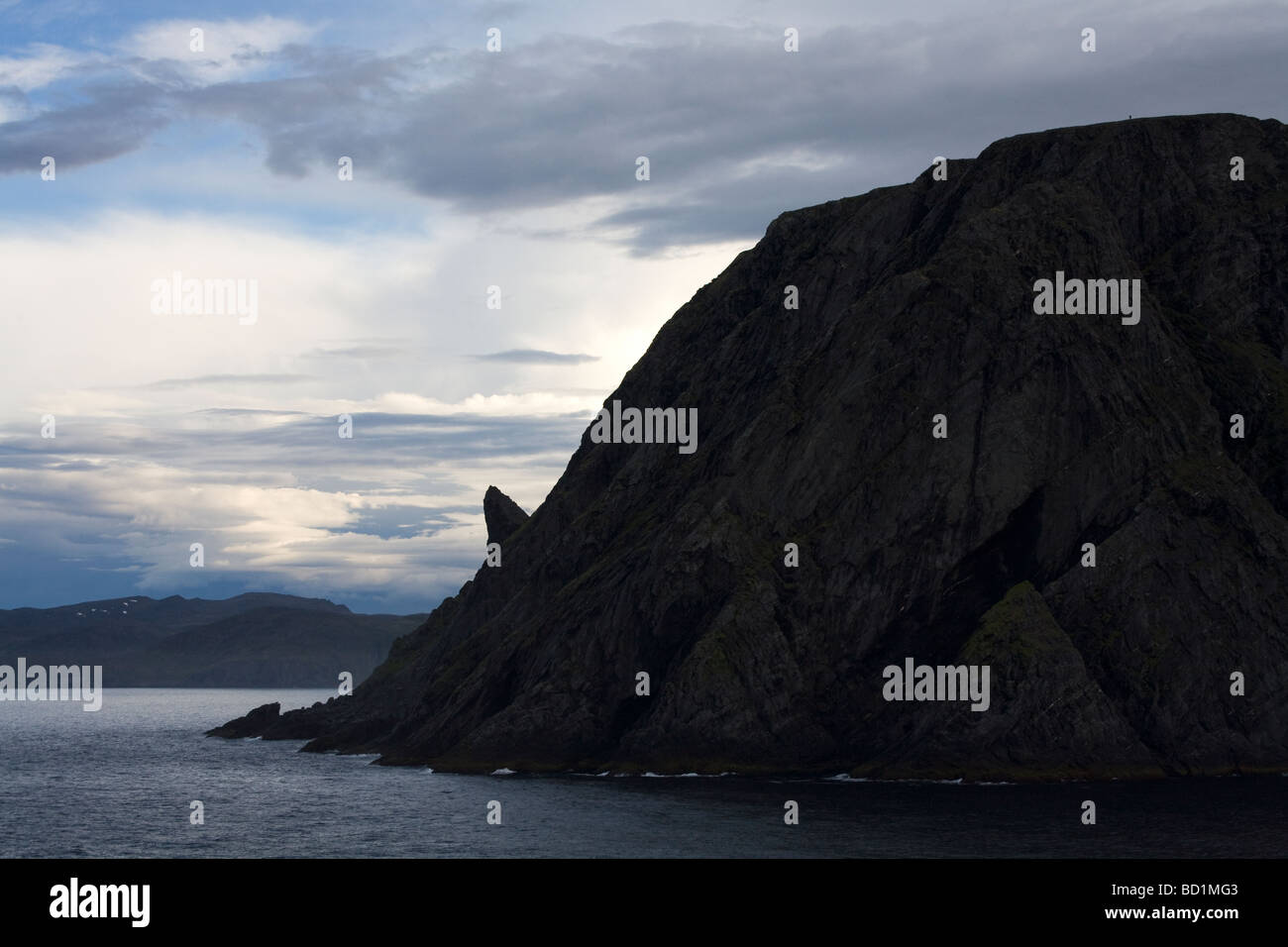 Horn Rock Formation North Cape Honningsvag Port Mageroya Island ...