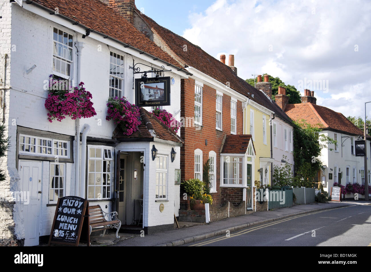 Bluebeckers Restaurant, Church Square, Old Shepperton, Surrey, England ...