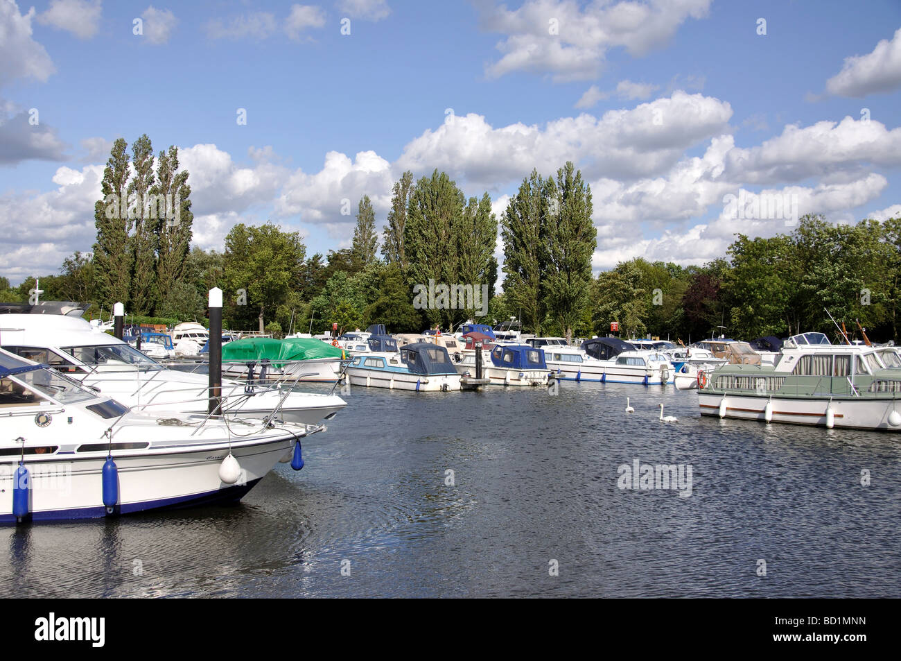 Shepperton Marina, Shepperton, Surrey, England, United Kingdom Stock ...