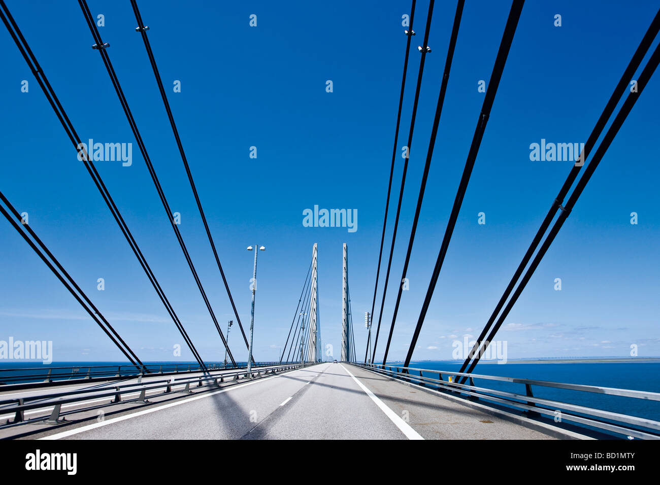The Oresund Bridge between Denmark and Sweden, Europe Stock Photo - Alamy