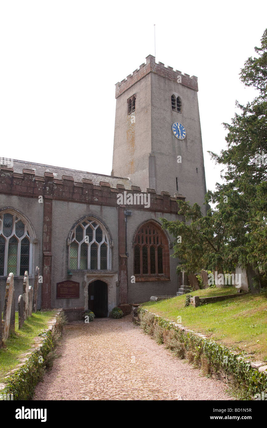 St Marys church Stoke Gabriel Devon England Stock Photo - Alamy