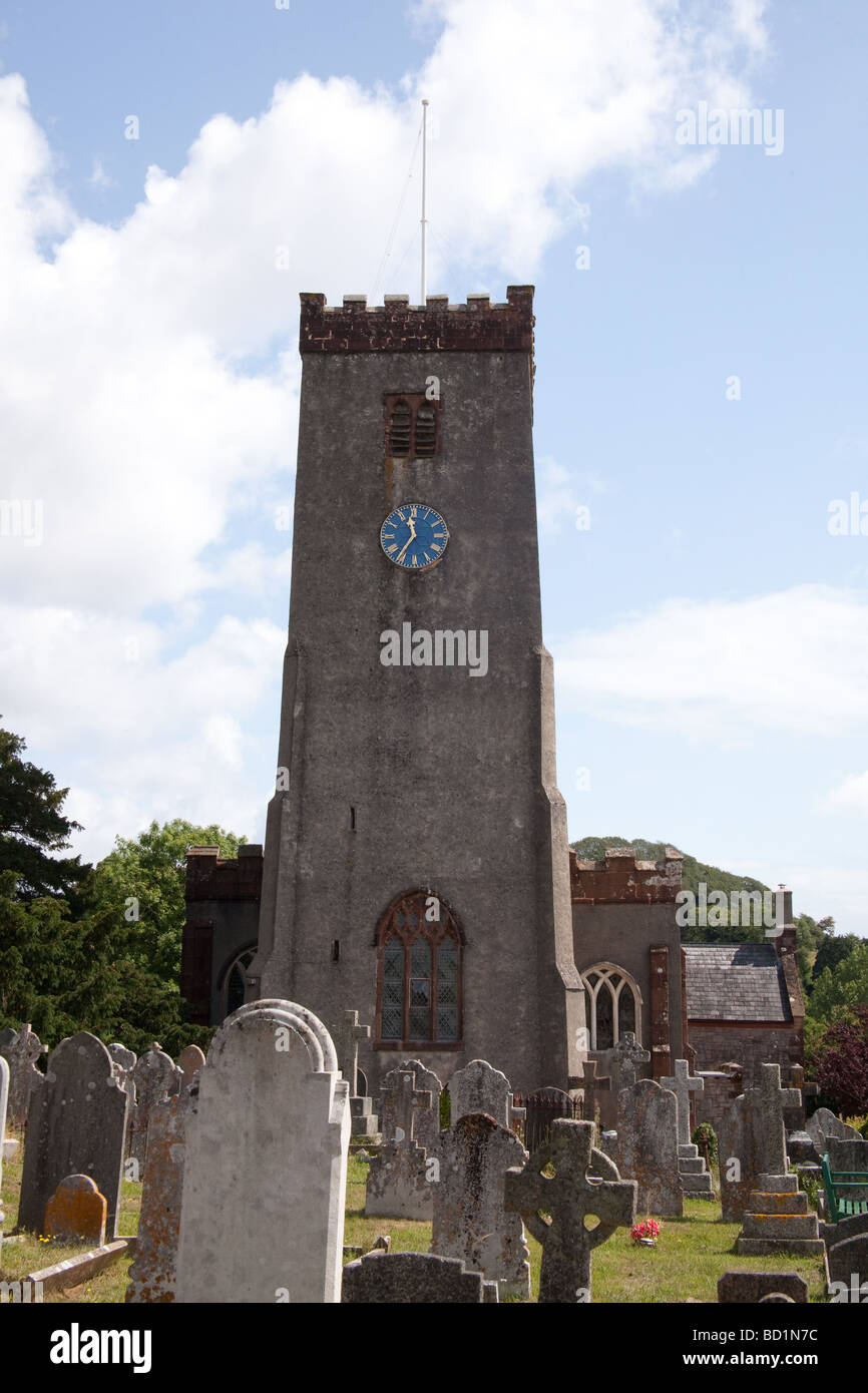 St Marys church Stoke Gabriel Devon England Stock Photo - Alamy