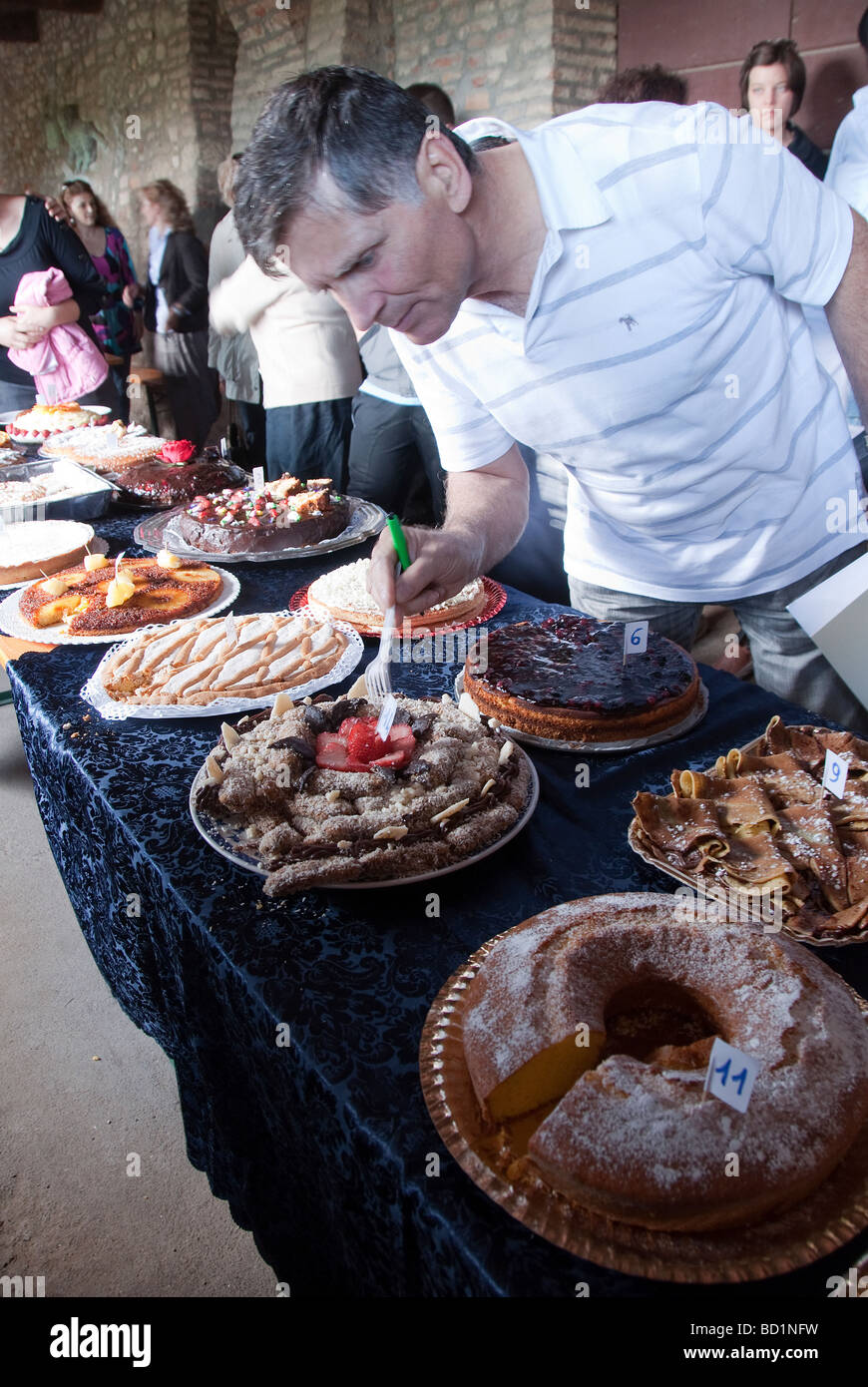 Display of cakes in the annual cake baking competition between local ...