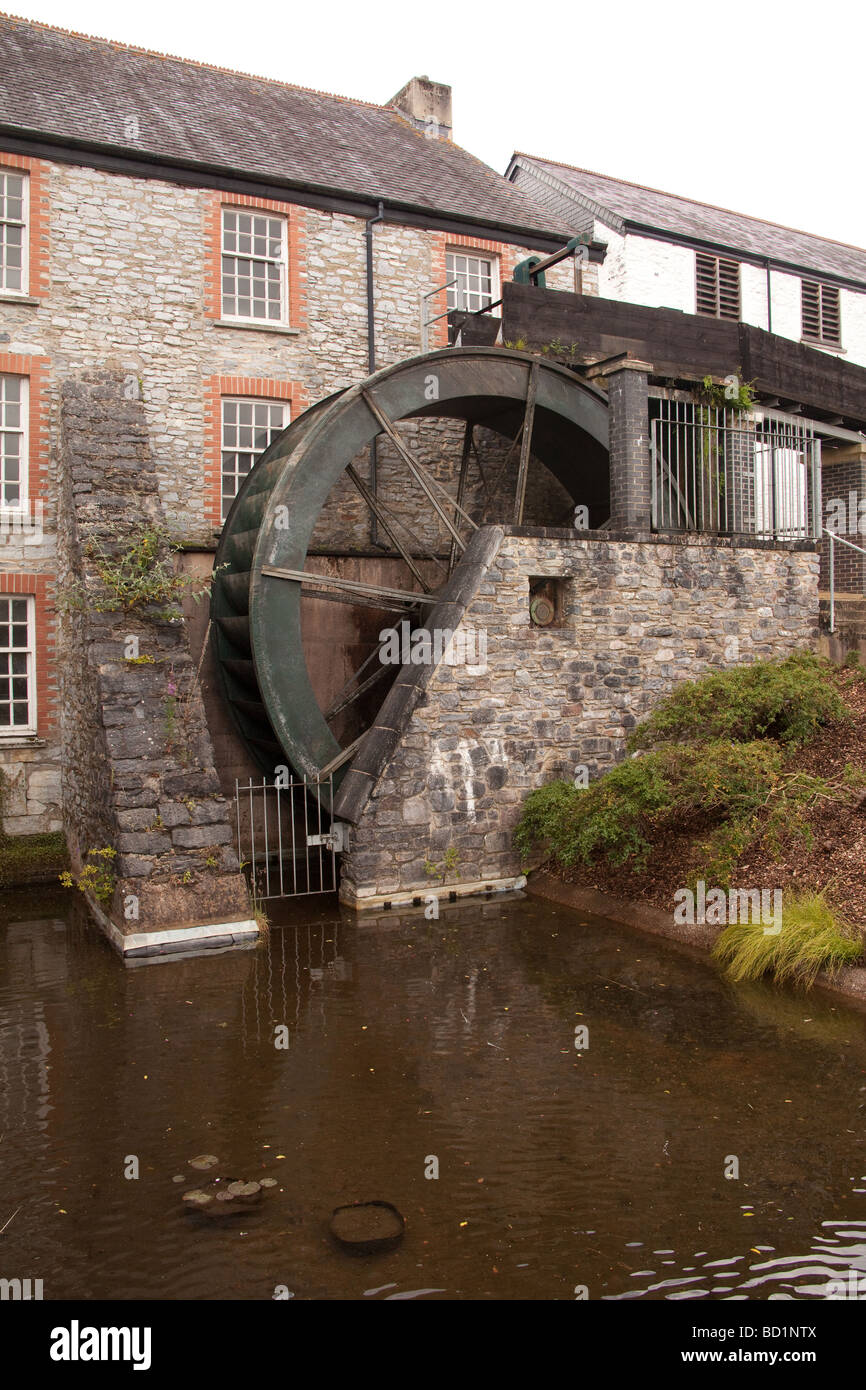 Water mill at Buckfast Abbey Devon England Stock Photo - Alamy