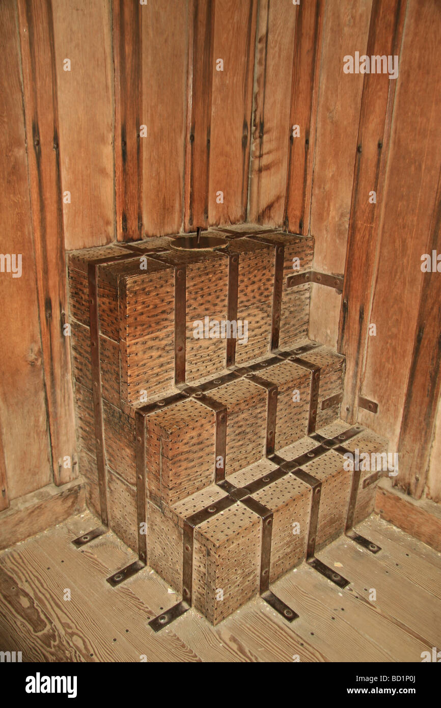 The wooden toilet within one of the two Prison cells at the Public Gaol ...