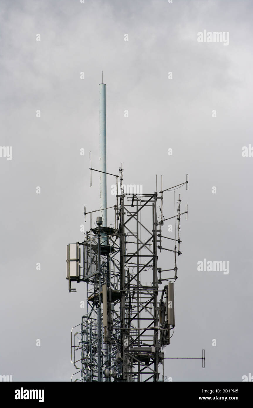 TV Radio And Phone Masts Stock Photo - Alamy