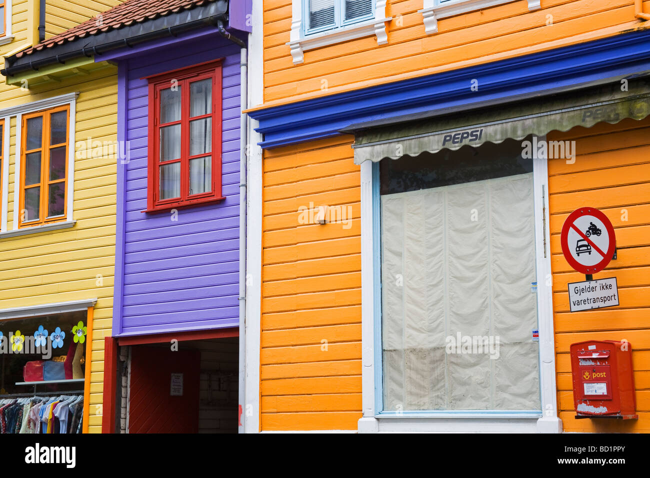 Shopping District Stavanger City Ragoland District Norway Scandinavia ...