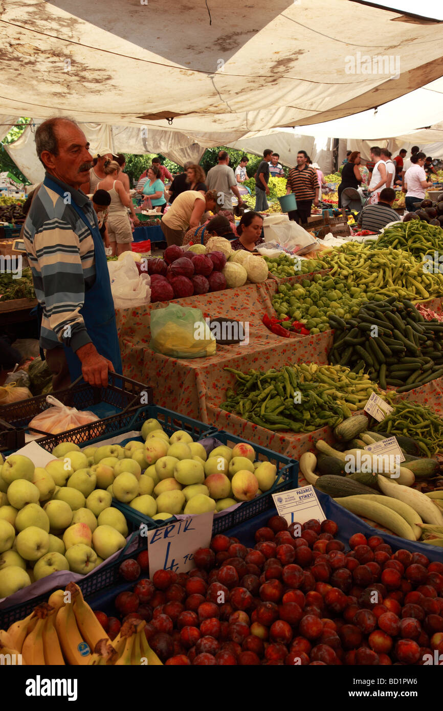 Yalikavak vegetable market, Bodrum peninsula, Turkey Stock Photo - Alamy