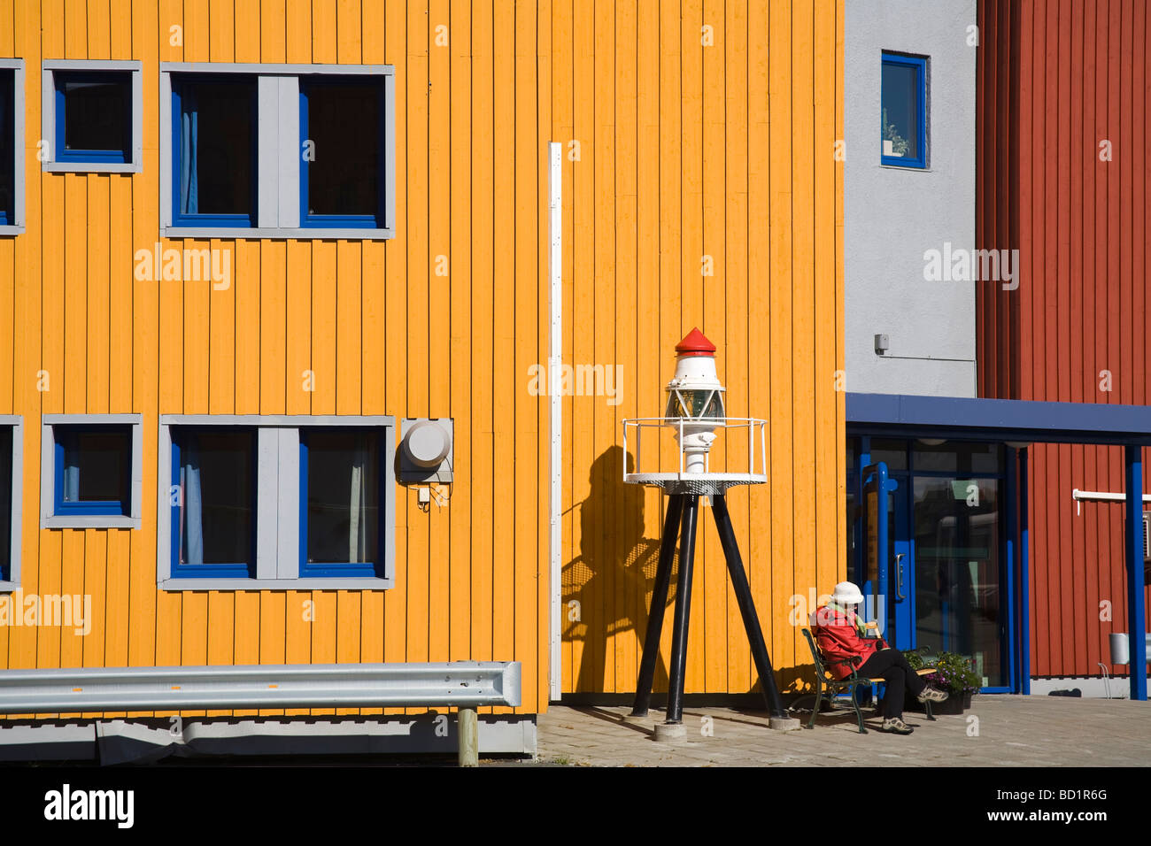 Coastguard Station Honningsvag Port Mageroya Island Finnmark Region ...