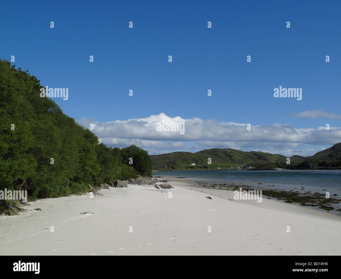 Sandy beach at Morar in Scotland Stock Photo - Alamy