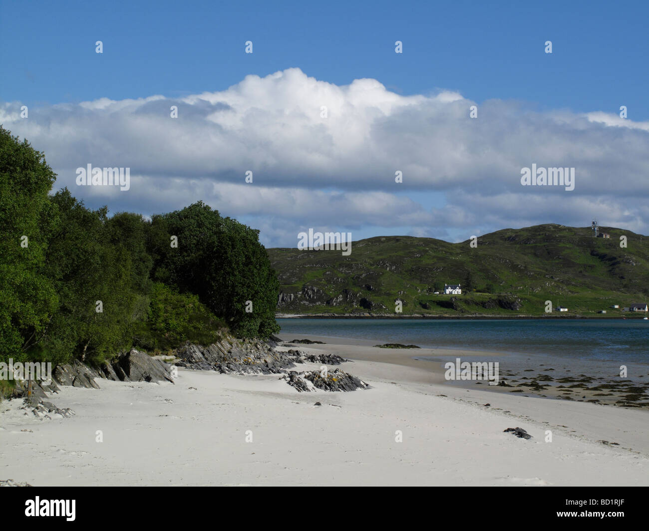 Sandy beach at Morar in Scotland Stock Photo - Alamy