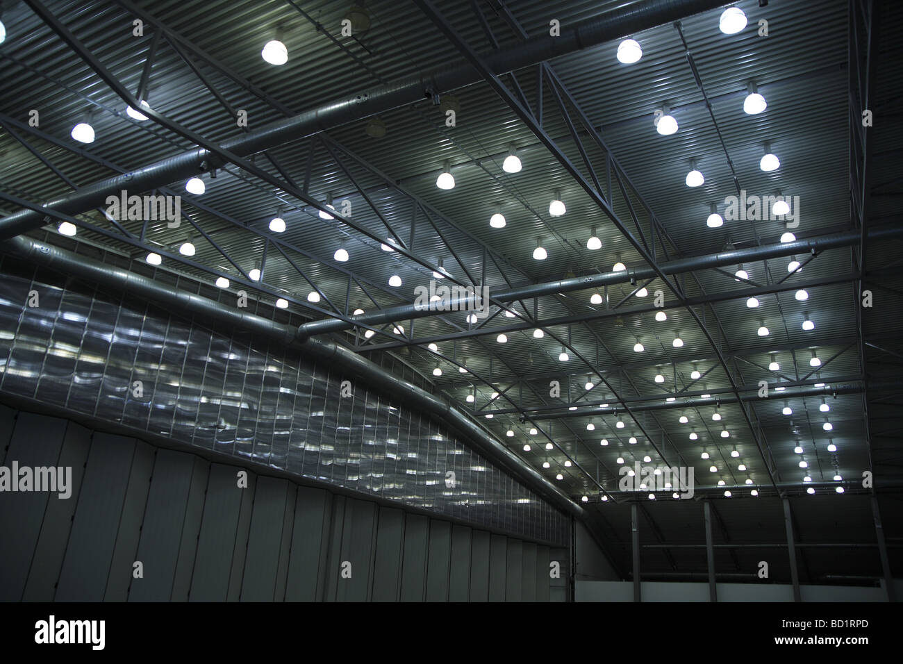 Internal structure with lighting large internal space hi-res stock ...