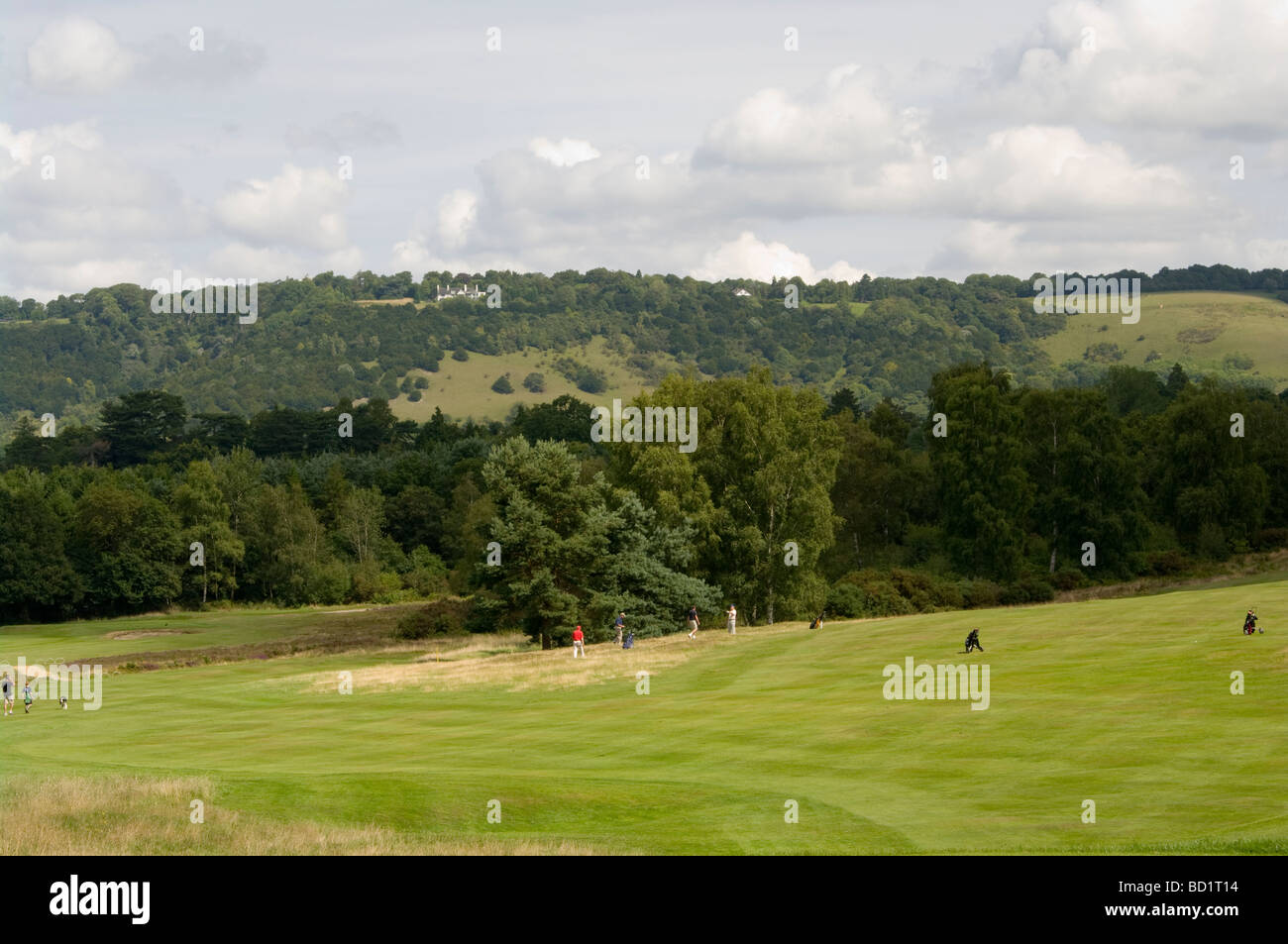 Reigate Heath Golf Course With The North Downs In The Distance Surrey ...