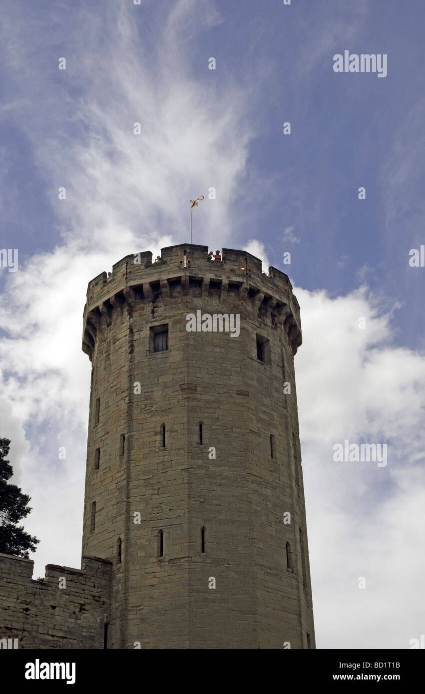 Guy's Tower at Medieval Warwick Castle, Warwickshire, England, UK Stock ...