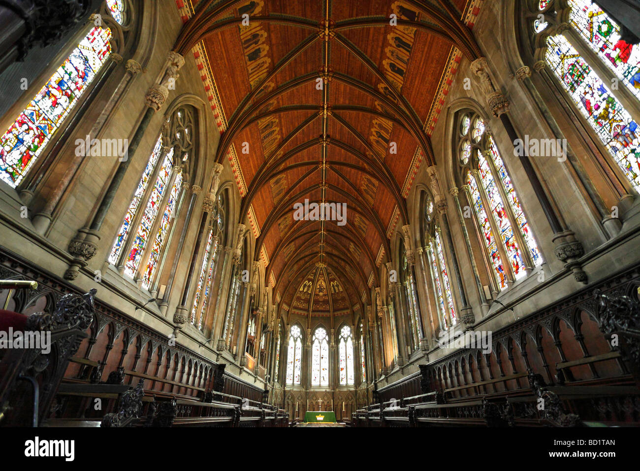 Stained glass windows seats hi-res stock photography and images - Alamy