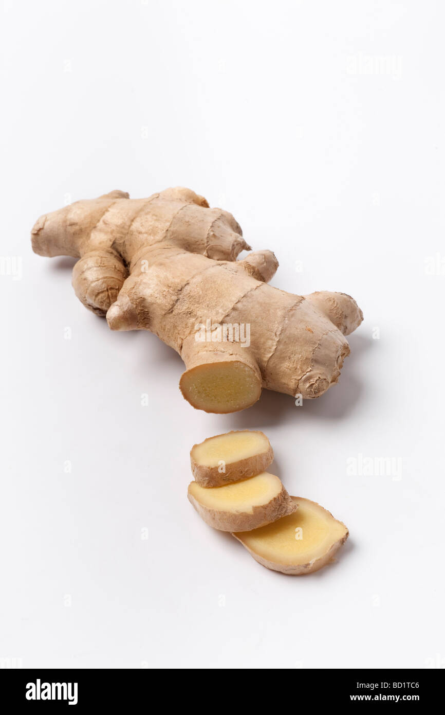 Zingiber officinale Ginger root Stock Photo - Alamy