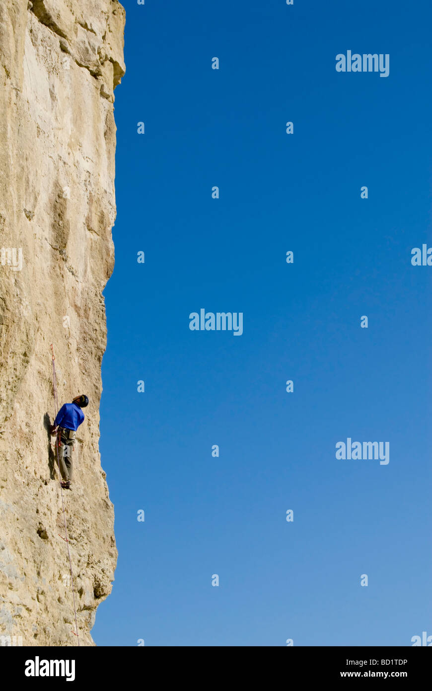 Blue scale sheer vertical wall rock stone hi-res stock photography and ...
