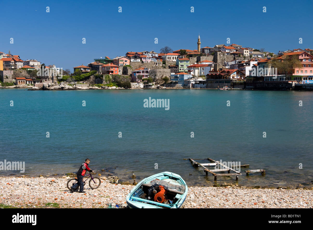 Scenic view of Amasra town Black Sea Turkey Stock Photo - Alamy